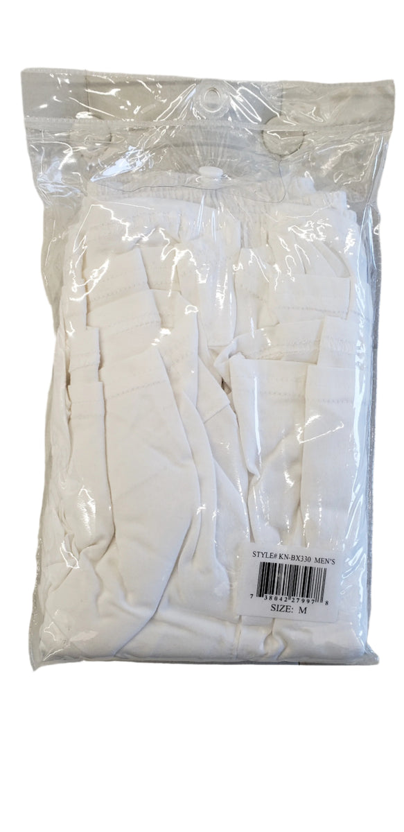 SEABOARD MENS SHORT KNIT BOXER BX330 – BLACK + WHITE